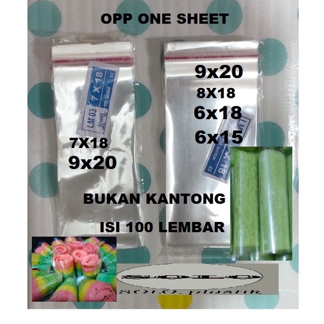 Opp Plastic sheet- one sheet Omelet Roll 7x18 8x18 9x20 Contents 100 ...