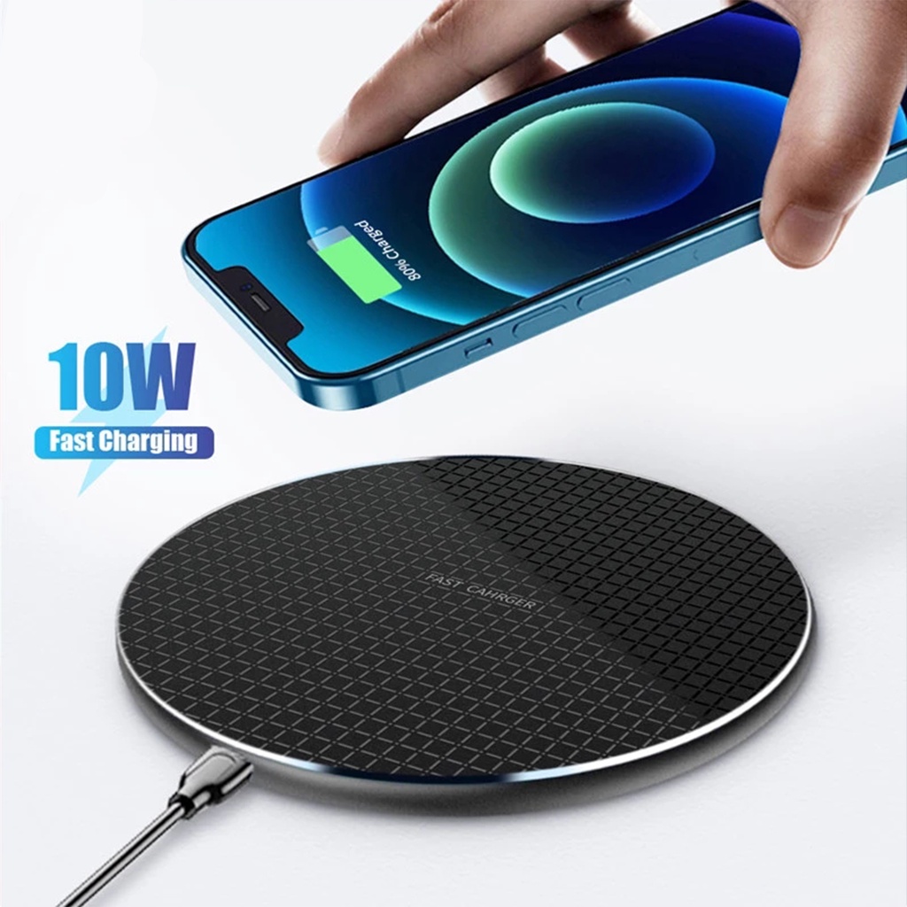 10W Wireless Charger for Phone 13 12 11 Xs Max X XR 8 Plus Fast Charging Pad for Doogee Samsung ...
