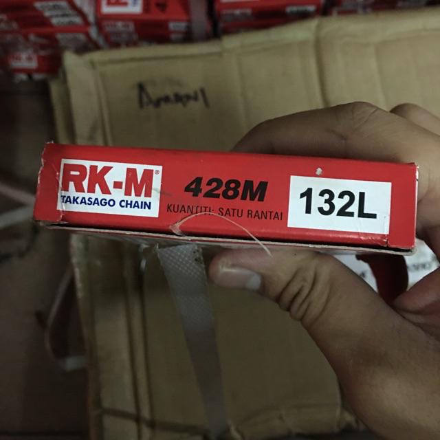 RKM CHAIN 428M RANTAI MOTOR RKM Y15ZR LC Ex5 Wave Dash RS150 (96/114 ...