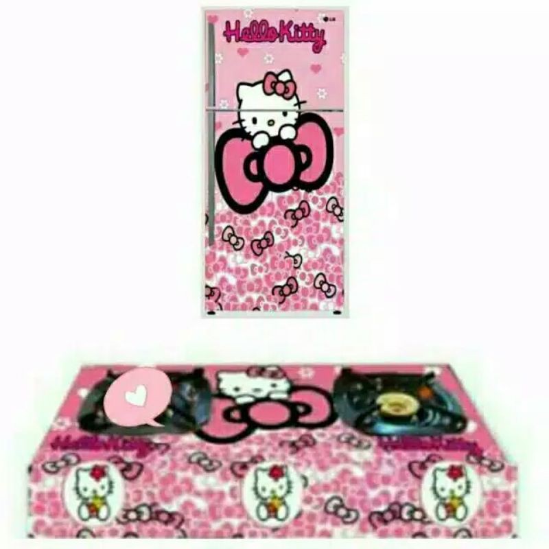 Sticker for 2 door refrigerator and 2 burner stove with hello Kitty ...