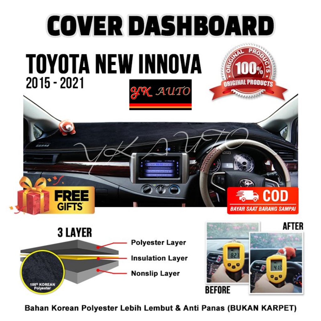 Innova Reborn Premium Dashboard Cover Toyota All New Innova Reborn ...