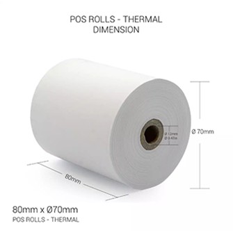 Thermal Paper 80mm x 70mm (1 Box = 100 Rolls) | Shopee Malaysia