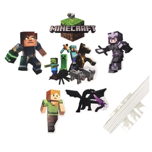 Ready Stock High Quality " Minecraft " Cake Decoration/Cake Topper with ...