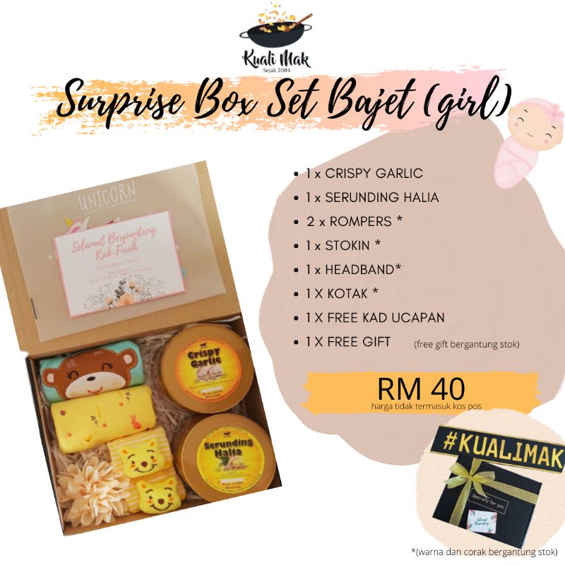 [GIFT BOX]SURPRISE BOX SET PANTANG BAJET | CRISPY GARLIC, SERUNDING ...