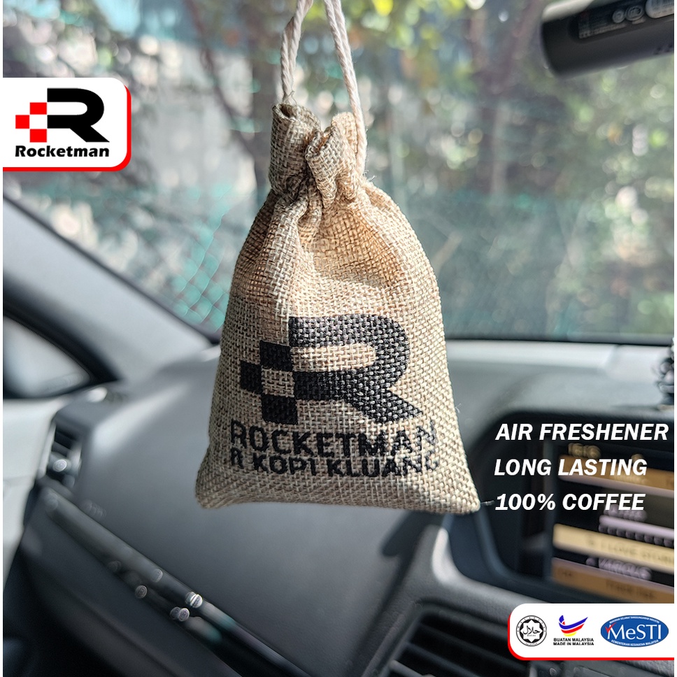 ROCKETMAN Large Pack Pewangi Kereta Original Kluang Coffee Air Fresheners Coffee Pouch Pewangi ...