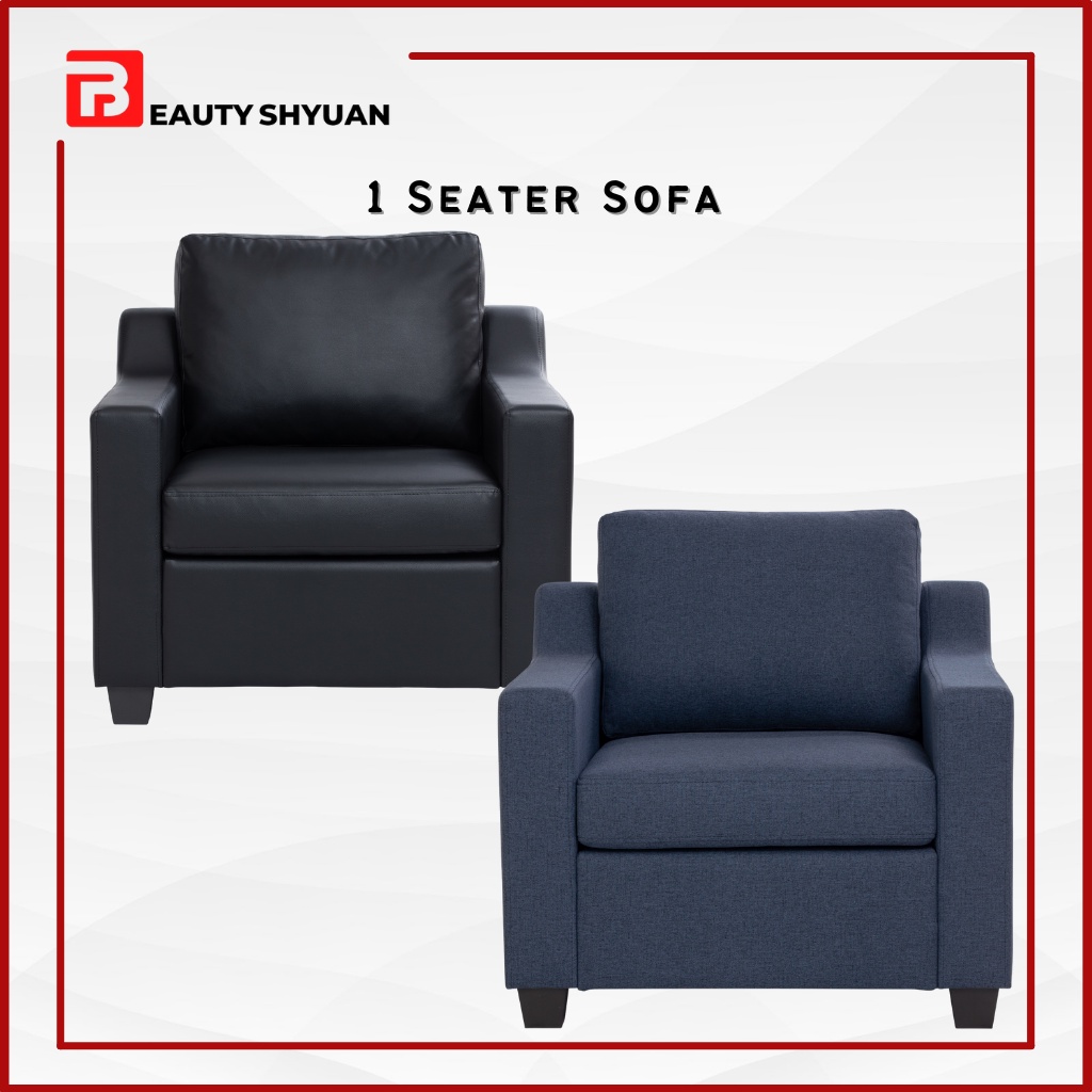 BALENO Sofa 1 Seater Sofa Murah Single Sofa Chair Leather Sofa Fabric ...