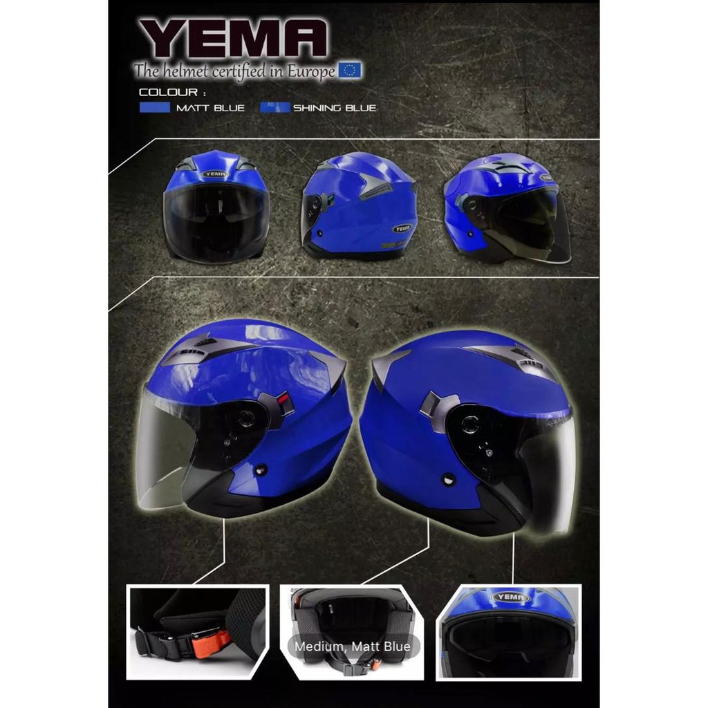 YEMA MOTOR HELMET ~READY STOCK!!! [ YM-627 ] | Shopee Malaysia