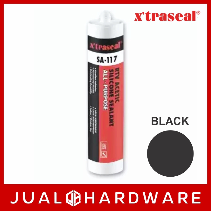 XTRASEAL SA-117 Versatile Grade Acetic Silicone 280 ml - Black | Shopee Malaysia