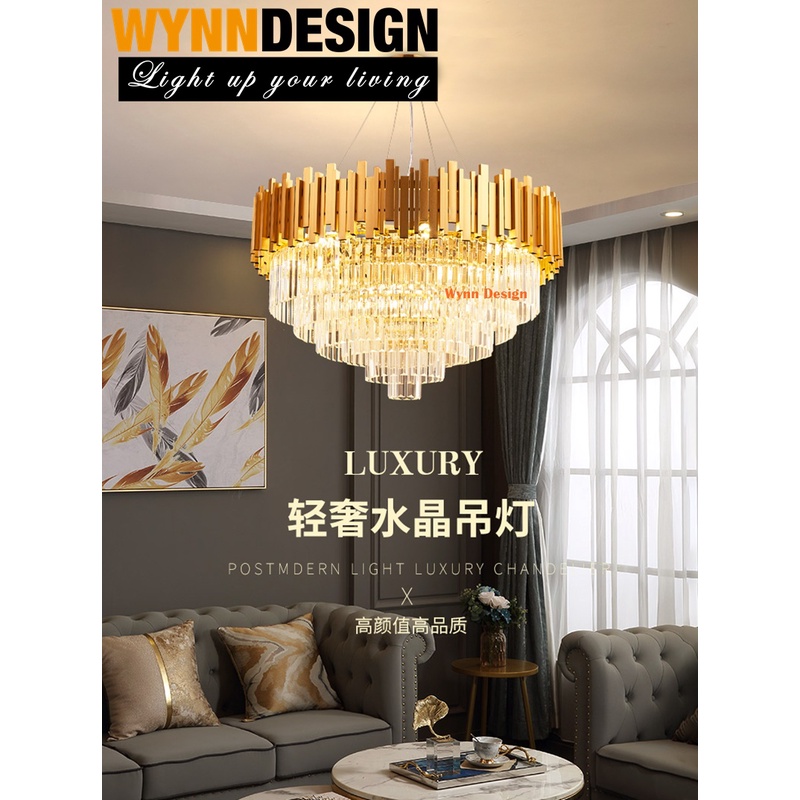 Wynn Design Lighting Modern Chandelier Raindrop Crystal Light For Hotel ...
