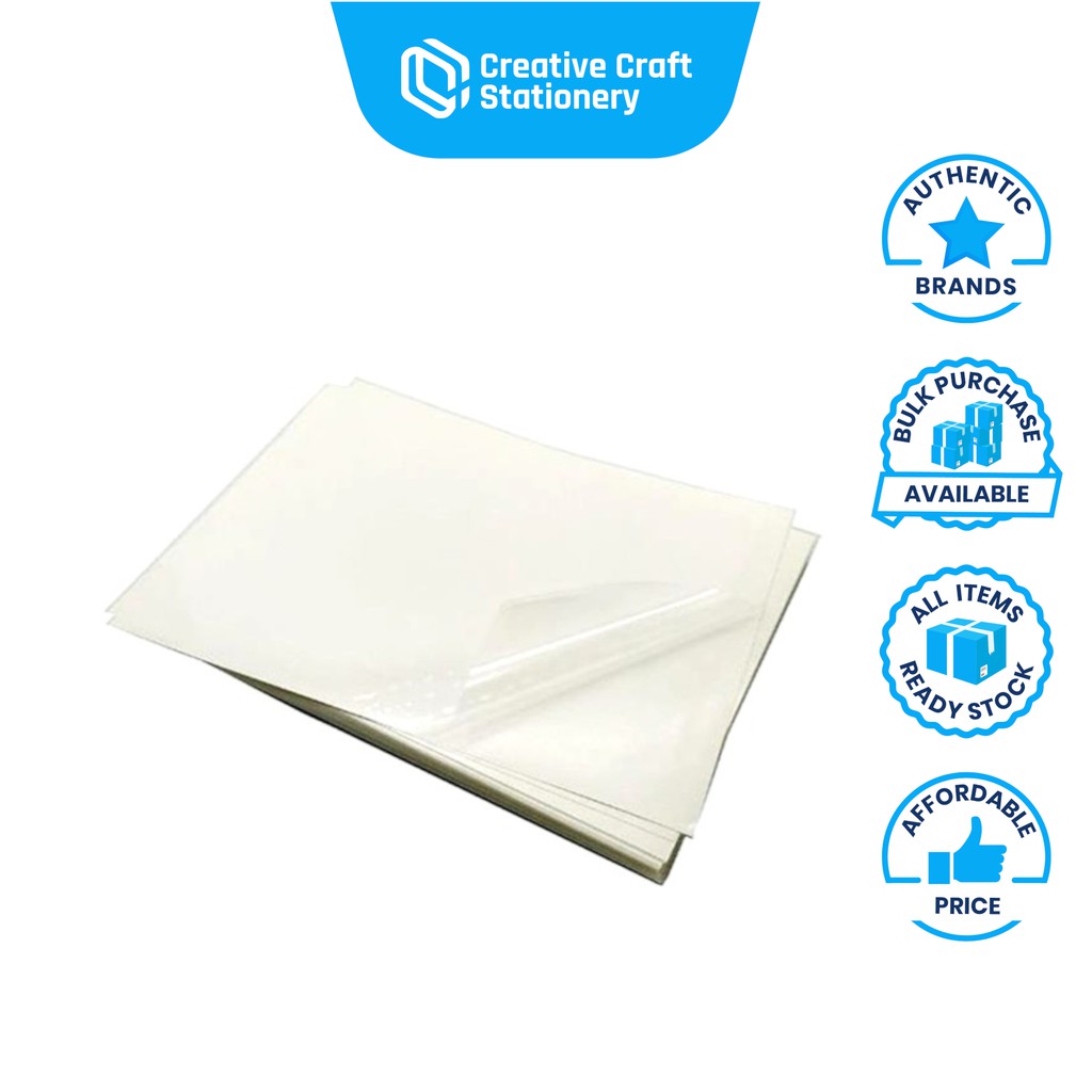 A4 OPP transparent stickers | Clear PP pvc water proof self adhesive ...