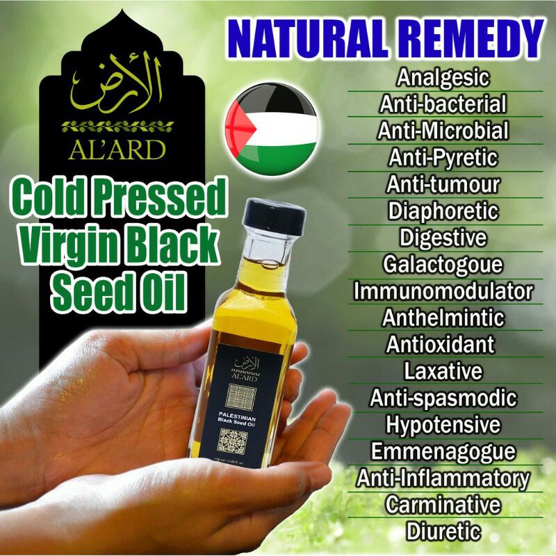 Palestinian Black Seed Oil Cold Press Virgin Oil (Habbatussauda ...