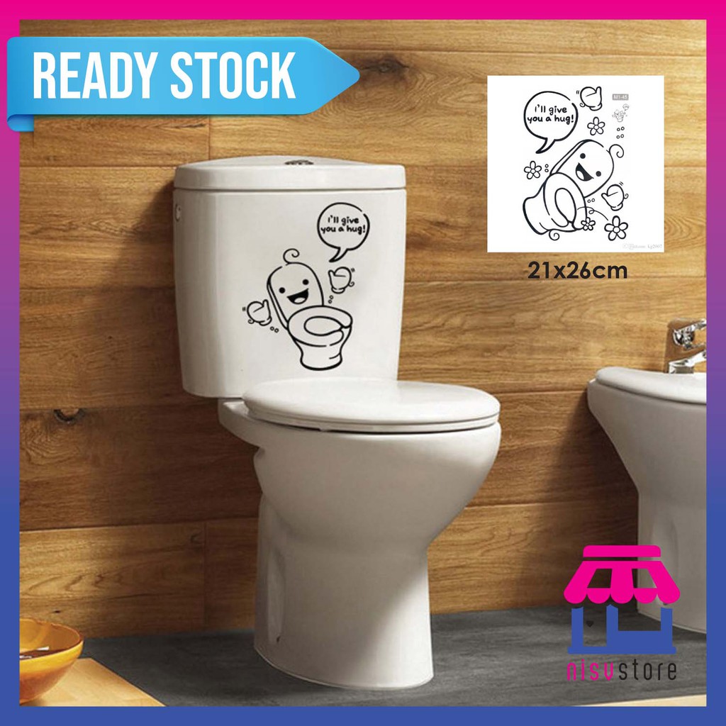 NISV Toilet Cute Sticker Waterproof | Shopee Malaysia