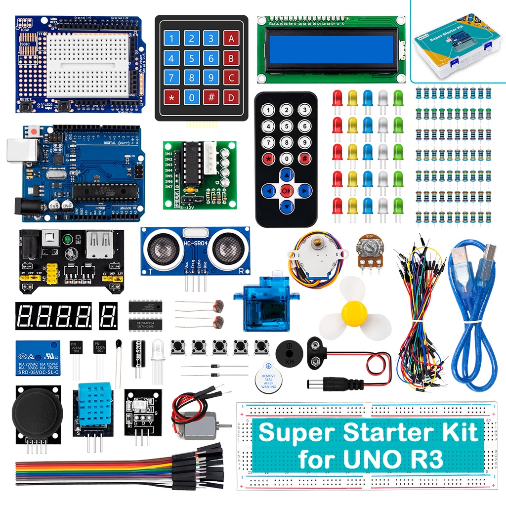 [Ready Stock] LAFVIN UNO R3 Project Super Starter Kit with Tutorial, Compatible with Arduino IDE ...