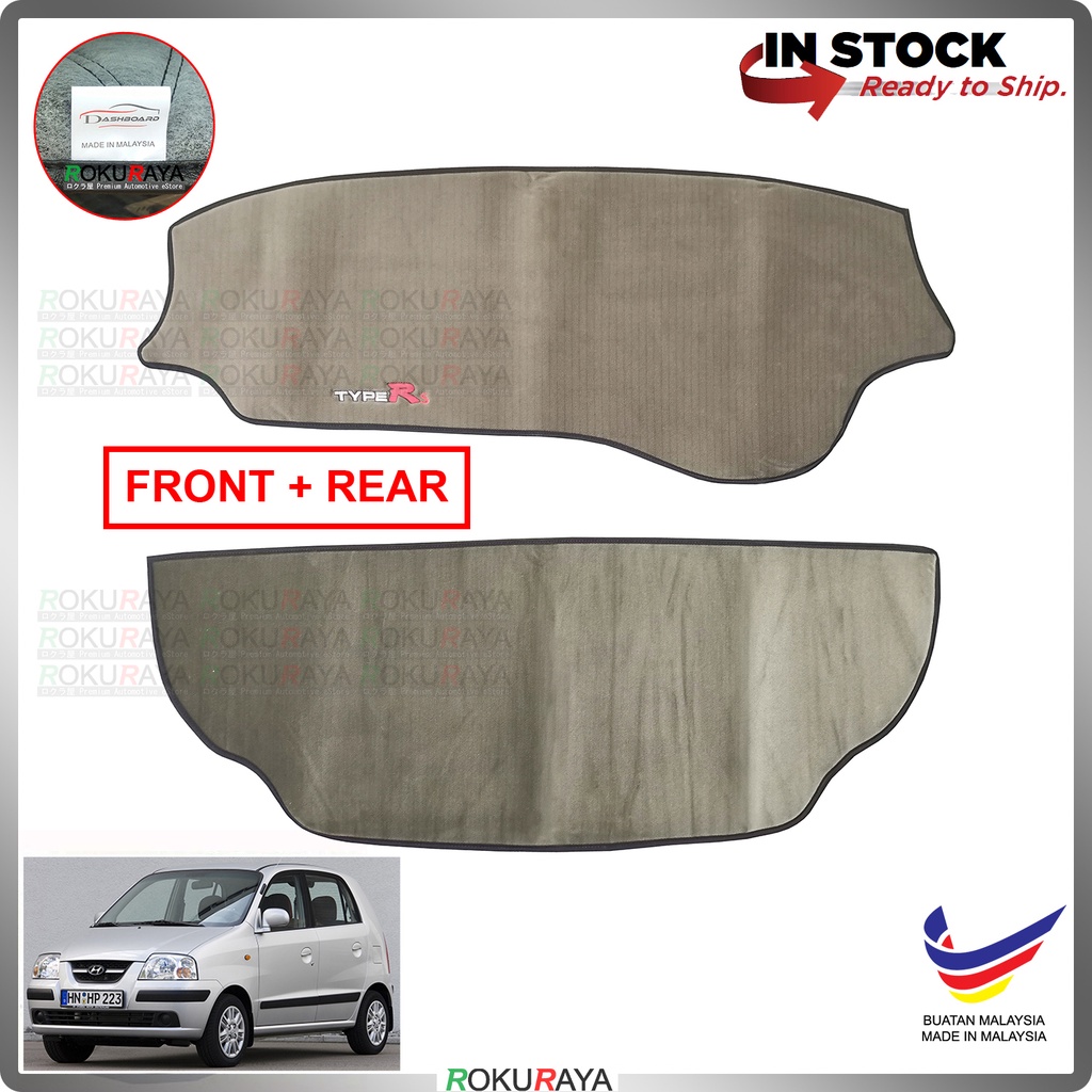 [GREY] Hyundai Inokom Atos Front Rear Type R Dashboard Cover Leather PU ...