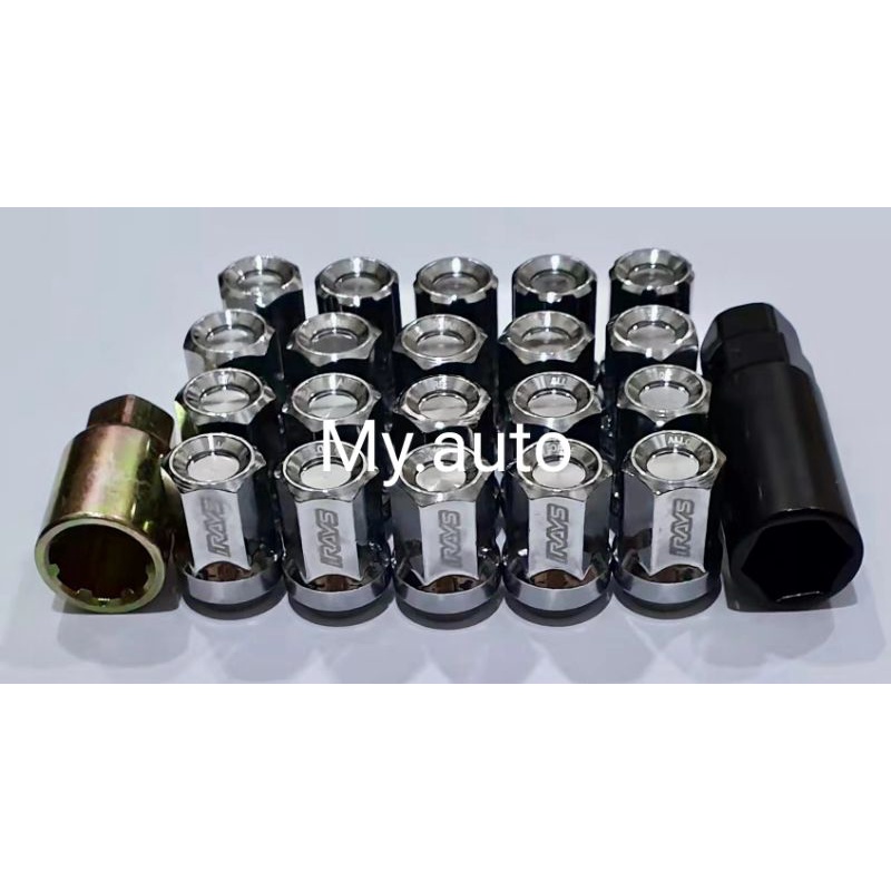 New Model Sport Rim Lug Nut 20PCS M12x1.5 Steel (17×32mm) Racing Nut ...