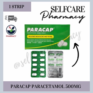 (10'S) PARACAP PARACETAMOL 500MG TABLETS 1 STRIPS (10'S) | Shopee Malaysia