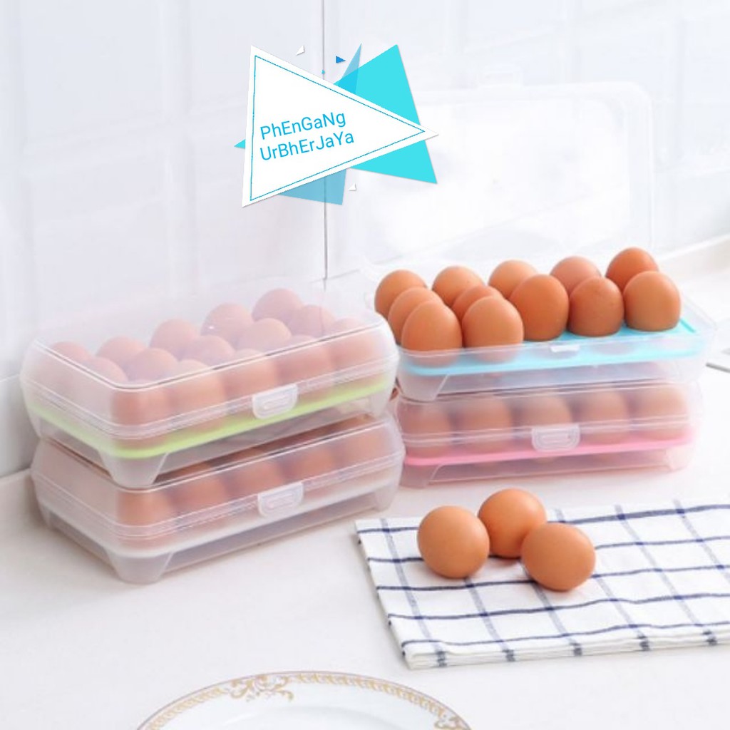 🔥[Ready Stock Malaysia] Egg Storage Bekas Simpan Telur 15pcs & Egg ...