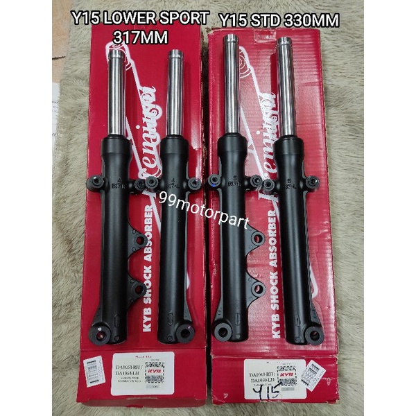 Yamaha Y15 Y15ZR ZR V1 V2 B17 KYB KAYABA Front Fork Set Damper 100% ORIGINAL LOWER RENDAH RACING ...