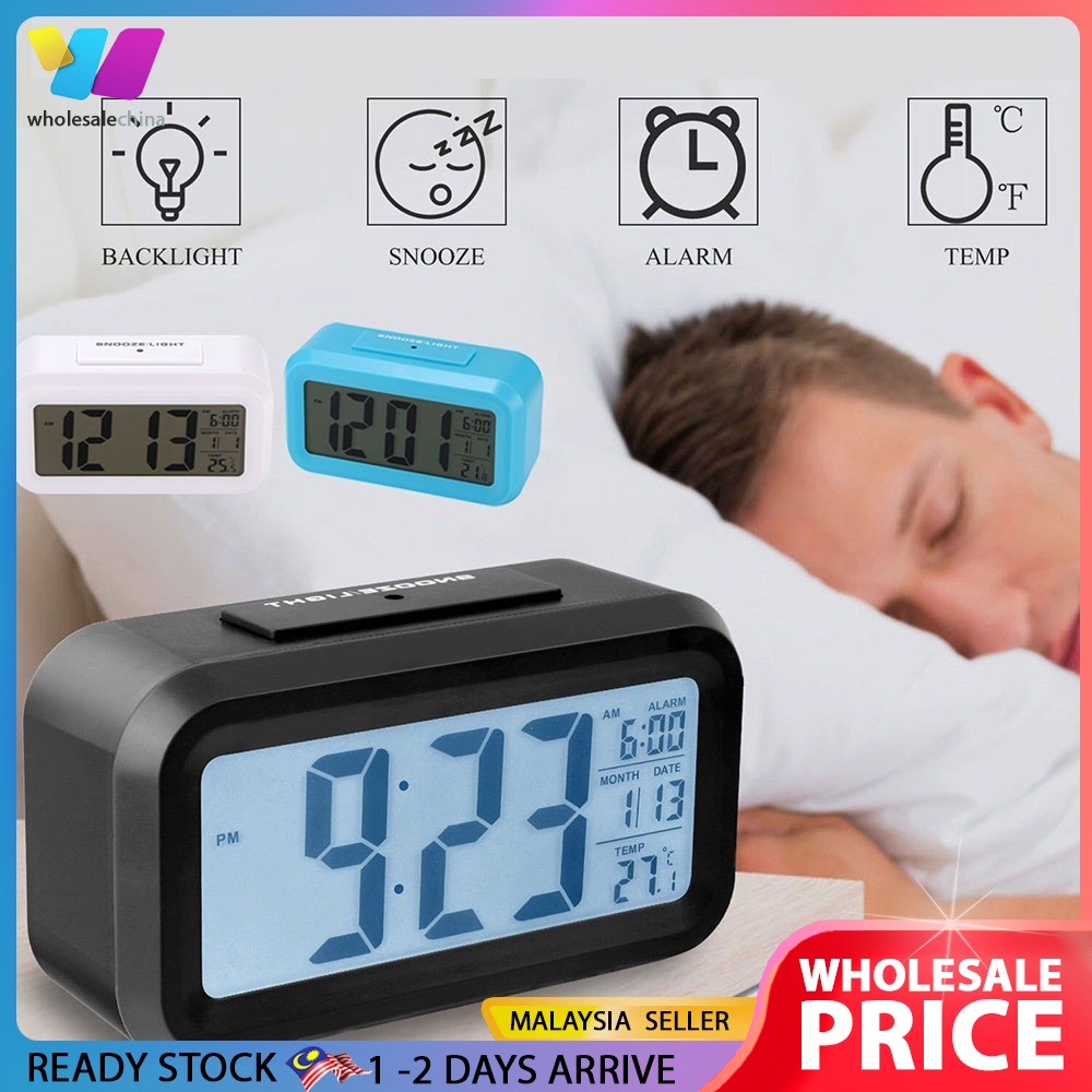 WHOLESALE | Creative Digital Smart Clock Temperature Snooze Alarm ...