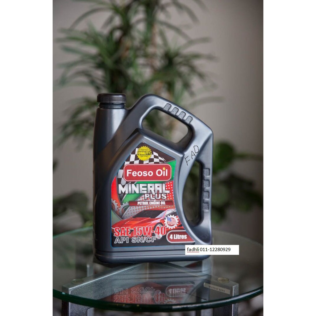 Original lubricant / Engine Oil Feoso Oil 15W-40 light duty | Shopee ...