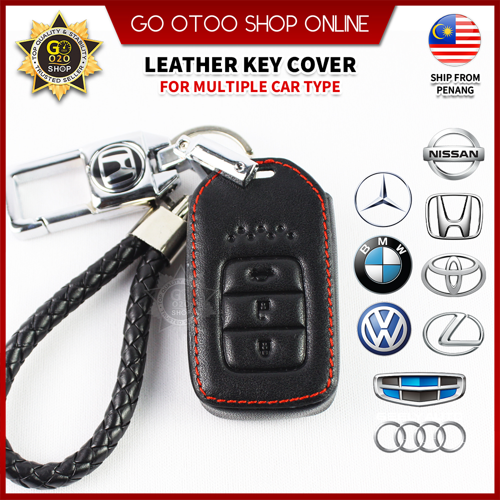High Quality Leather Key Chain Cover For Honda / Toyota / Nissan ...