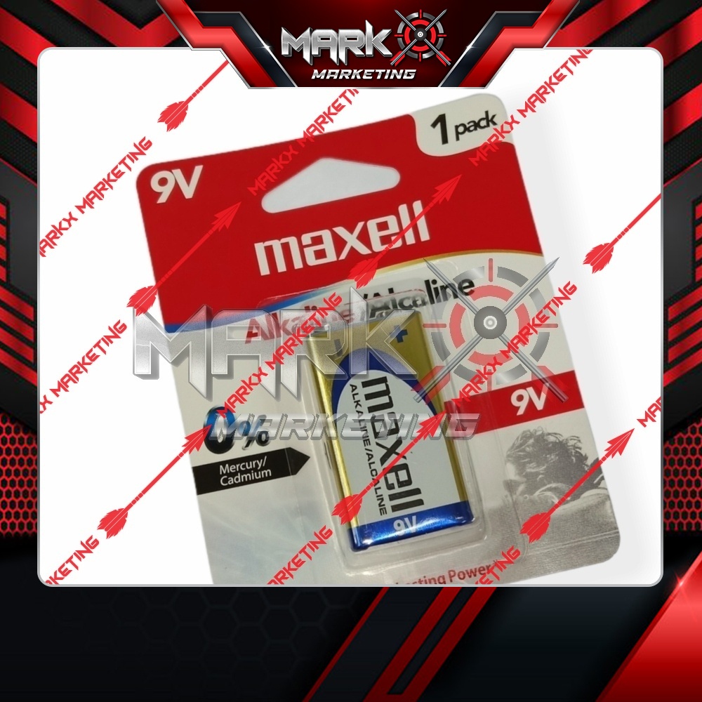 Maxell Japan 9V Alkaline Heavy Duty Battery Smart Tag SmartTag (1PC ...