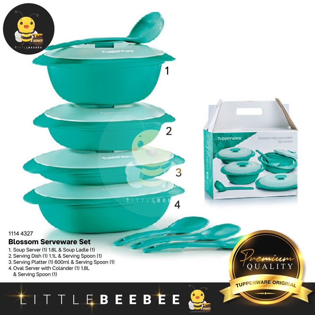 🔥 TUPPERWARE Blossom Set Tupperware Set Tupperware Serving Set ...