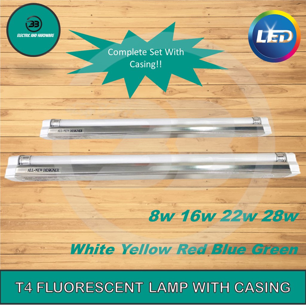 New T4 LED Tube Light Complete Set With Casing energy saving Same as T5 ...