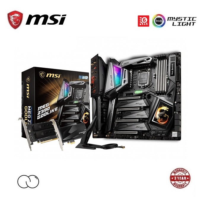 MSI AMD X570 E-ATX Motherboard / MEG X570 GODLIKE / Socket Ryzen AM4 ...