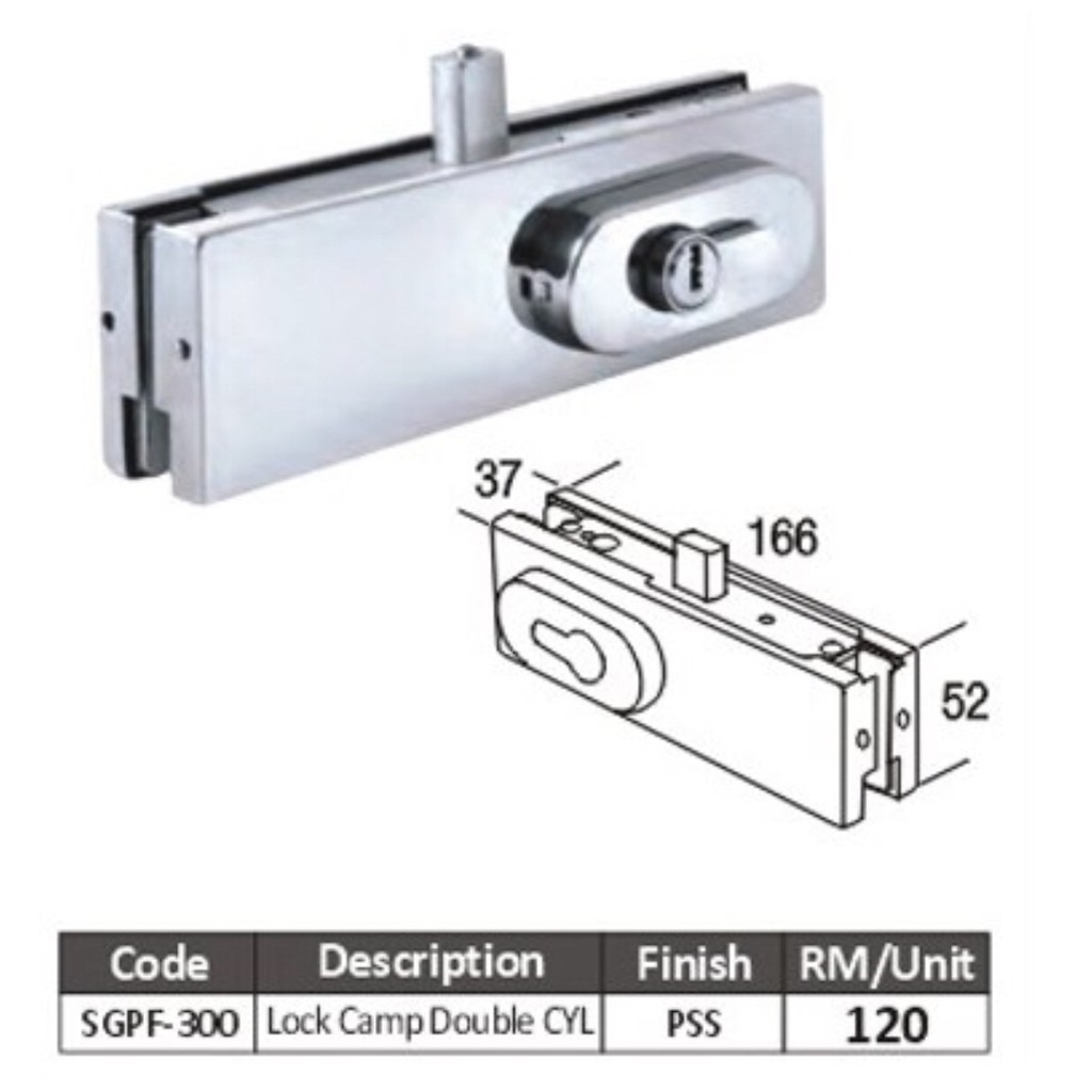 St Guchi SGPF 300 lock clamp c/w double cylinder | Shopee Malaysia