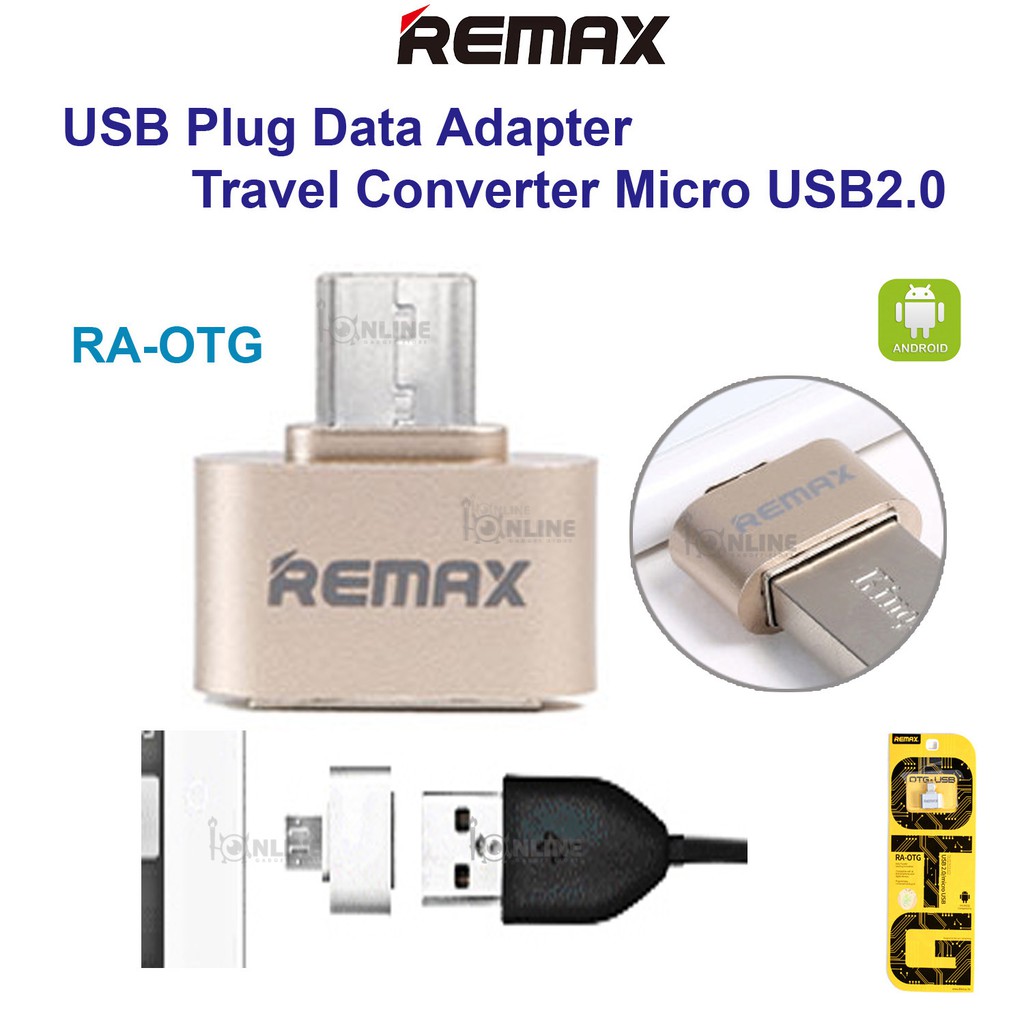 Remax RA-OTG (USB to micro) / RA-OTG1 (USB to Type c) | Shopee Malaysia