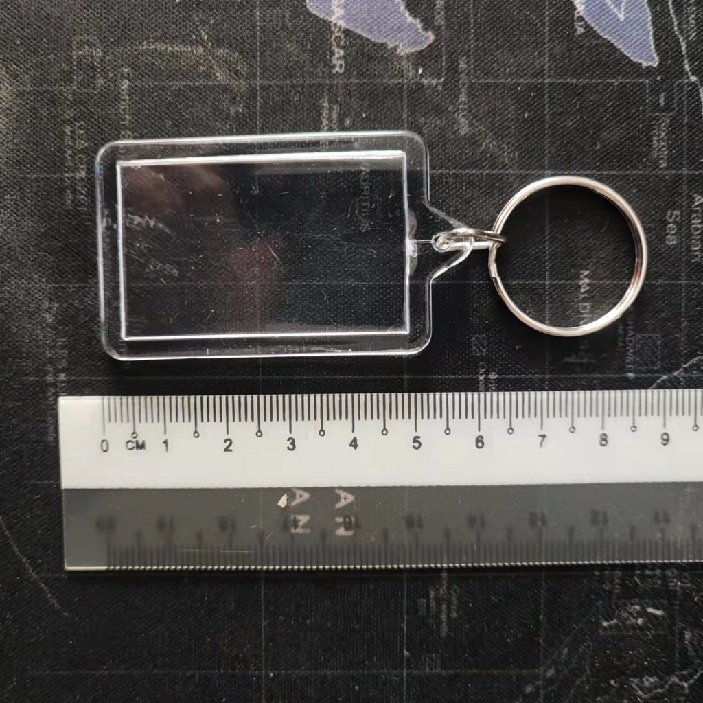 10 Shapes Blank Acrylic Keychain Kosong DIY Photo Transparent Picture ...