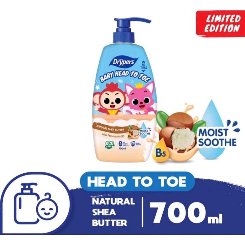 Drypers Baby Care Pinkfong Limited Edition Head to Toe Shampoo/ Bath ...