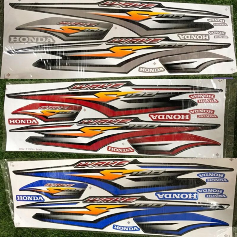 WAVE 100R BODY STRIPE/STICKER SET | Shopee Malaysia