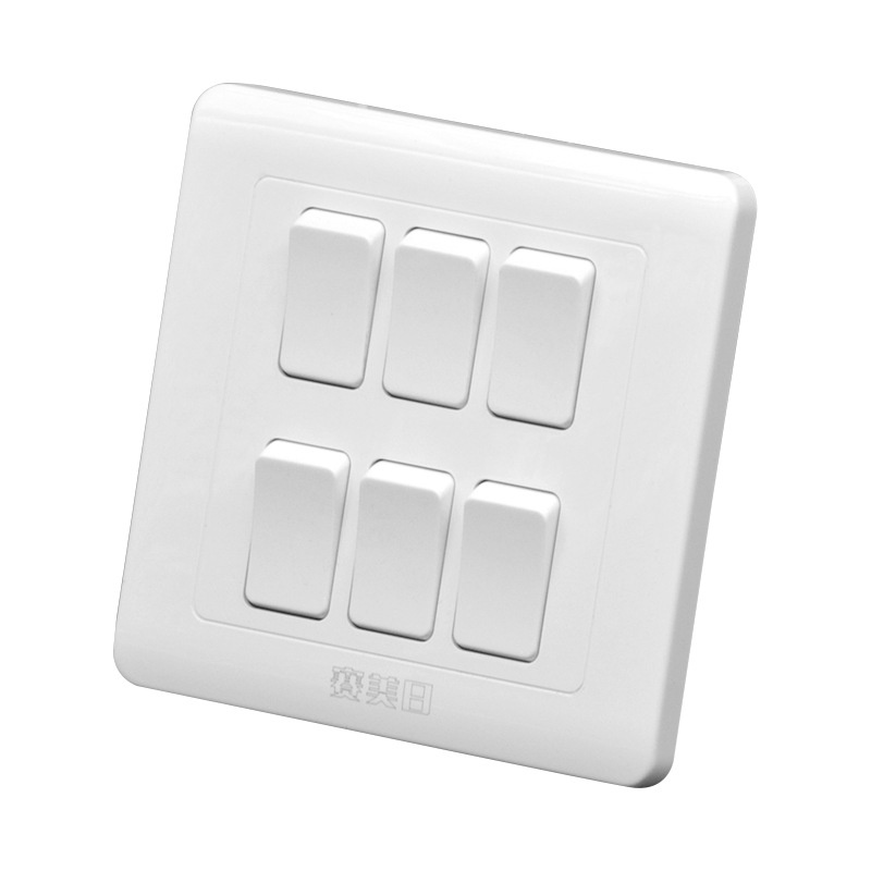 Household light appliances 16A 5/6 switch, white, black, gray, gold (in ...