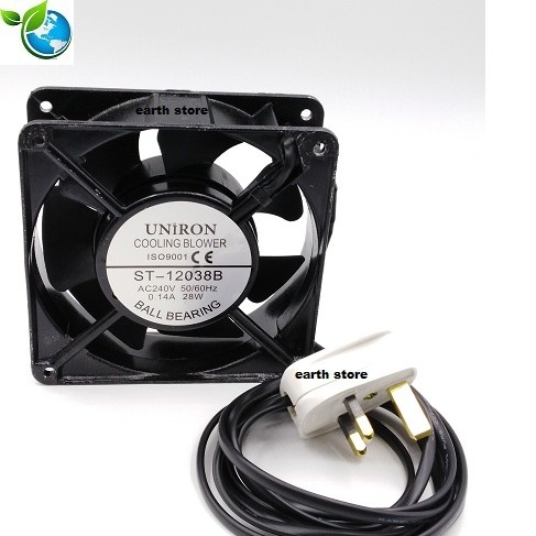 Kyoto / Uniron 4 Inch 120mm AC240V Axial Fan no wire / WITH 1 METER ...