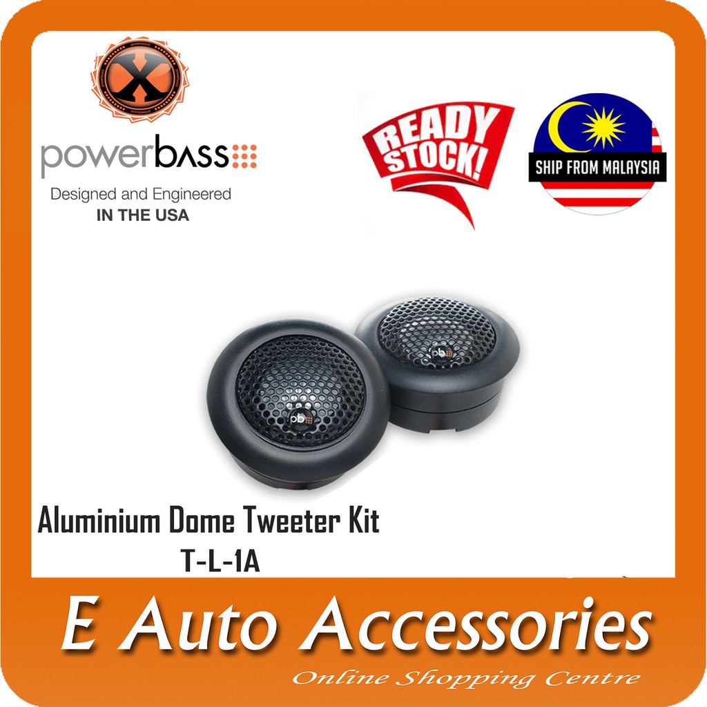 PowerBass -T-L-1A 1" Aluminium Dome Tweeter Kit | Shopee Malaysia