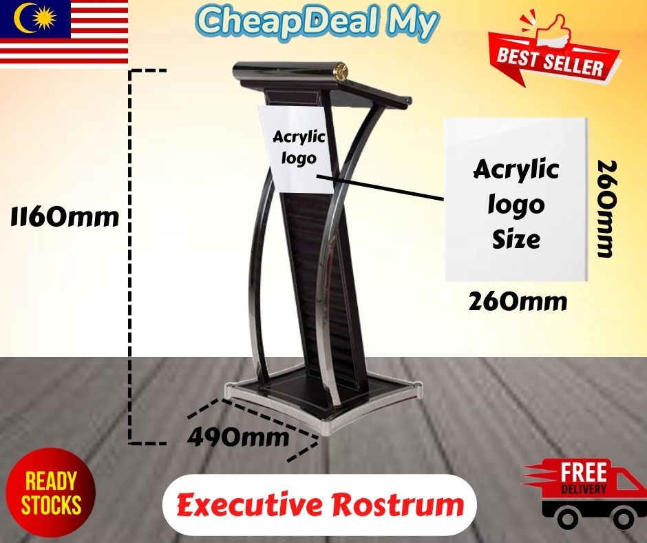 Modern Rostrum with or without Acrylic Logo CheapDeal MY*Ready Stocks ...