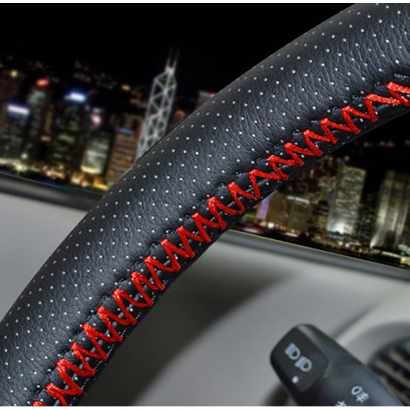 DIY Self Sewing Car Steering Cover Universal PU Leather Faux 36-40cm ...