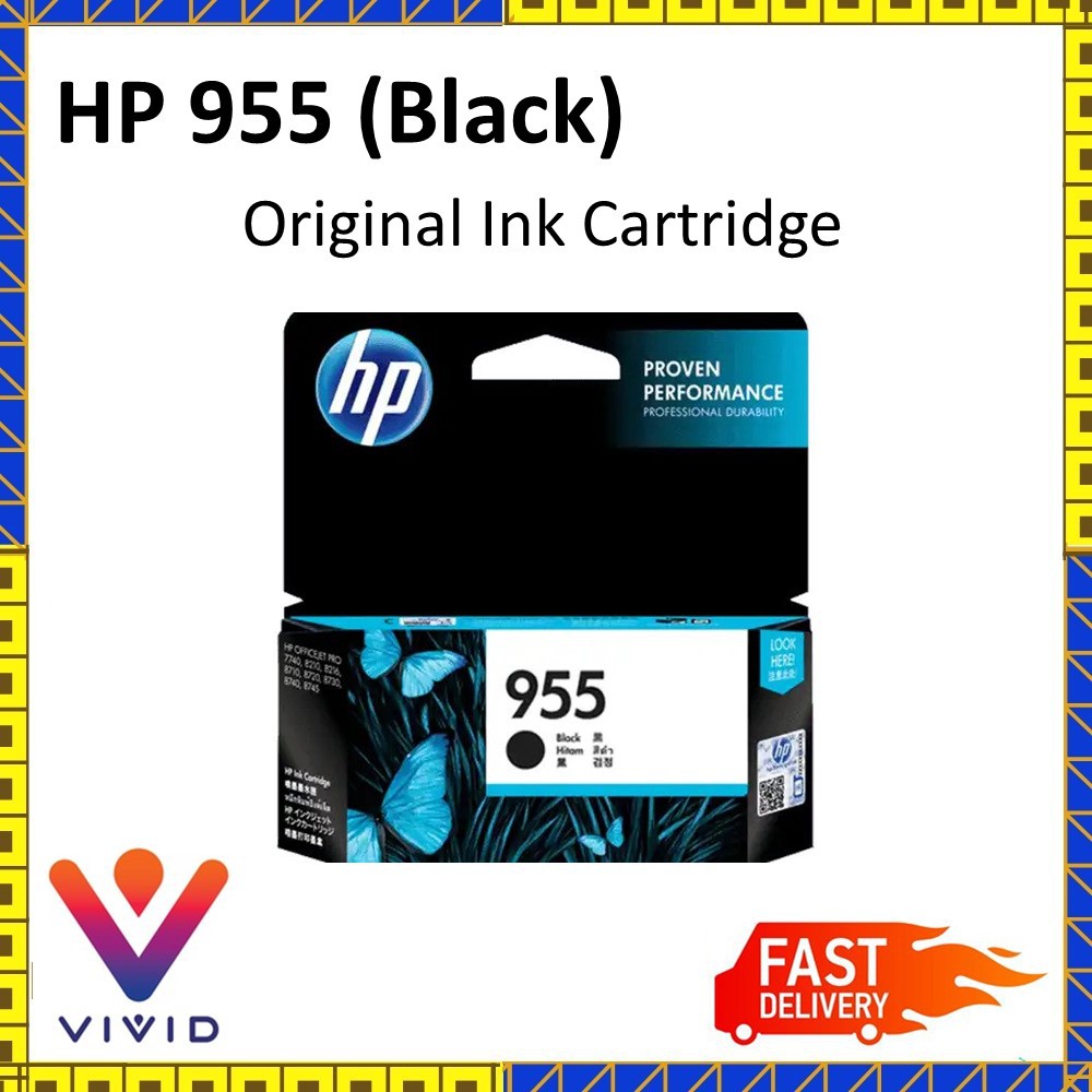 HP 955 Black Original Ink Cartridge | Shopee Malaysia