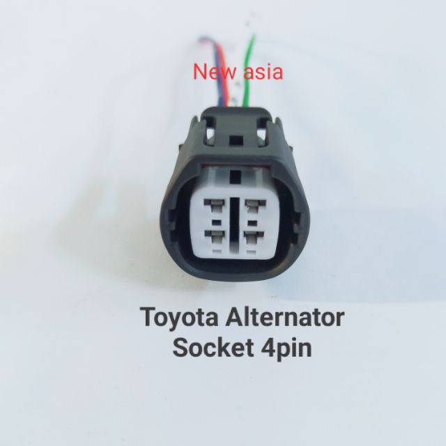 SK-1004 4Pin Toyota Hilux Vios Camry ACV40 Nippon Denso Alternator Socket Connector | Shopee ...