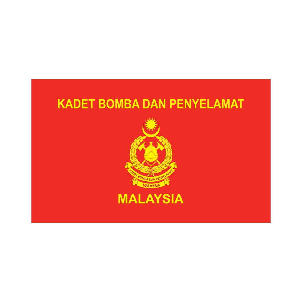 Outpost Flag/Bendera Pasukan Unit Beruniform Kadet Bomba | Shopee Malaysia