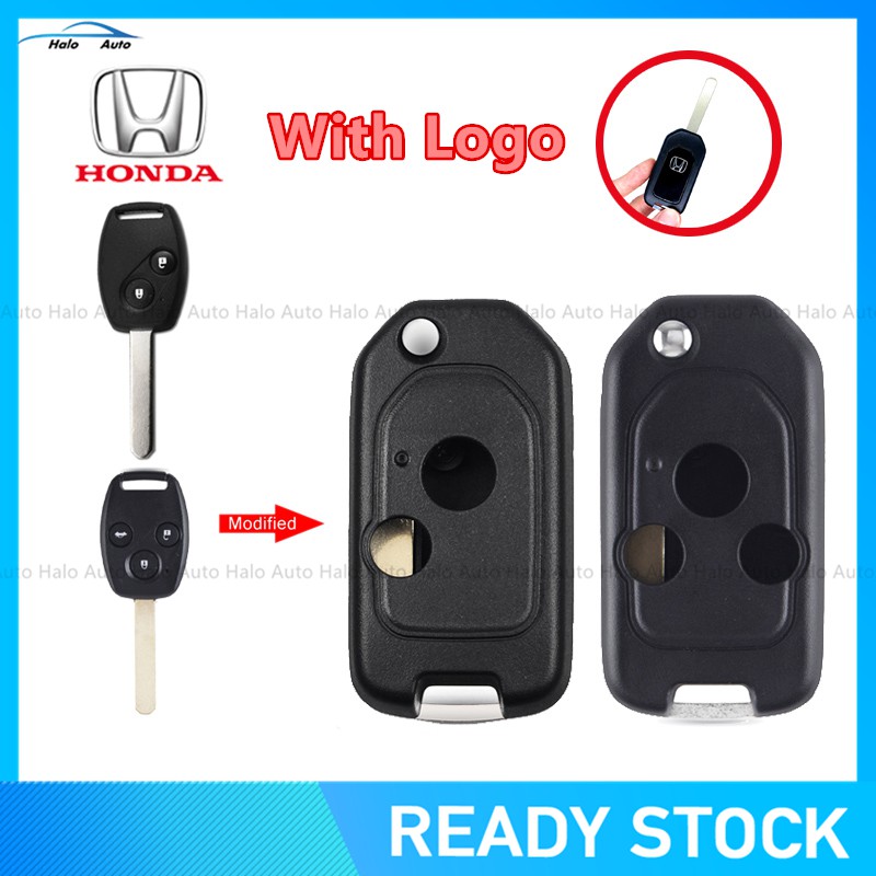 Honda Car Key Case Modify Flip Key Foldable Keyblade (2 Buttons/3 ...