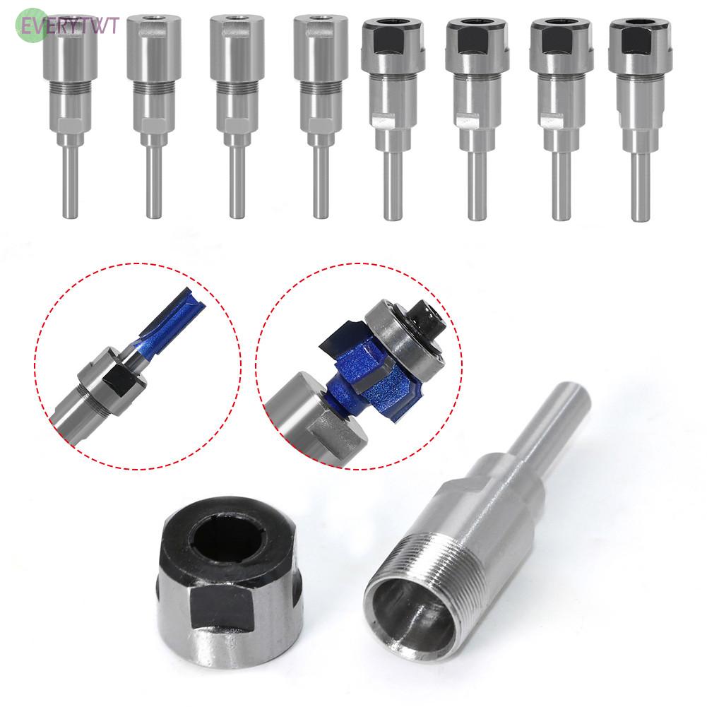 Router Bit Adapter Router Router Bit 12mm Shank 8mm Bit Adapter Collet ...