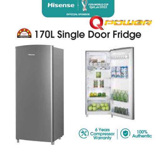 (FAST SHIP NUR)Hisense Single Door 1-Door 170L Fridge Refrigerator Peti ...