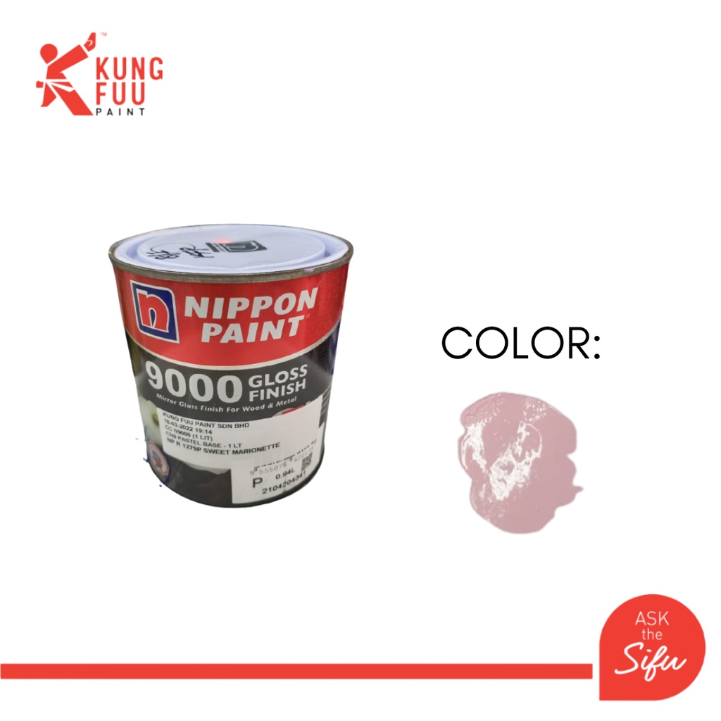 (CLEAR STOCK) NIPPON PAINT 9000 GLOSS FINISH 1L | Shopee Malaysia
