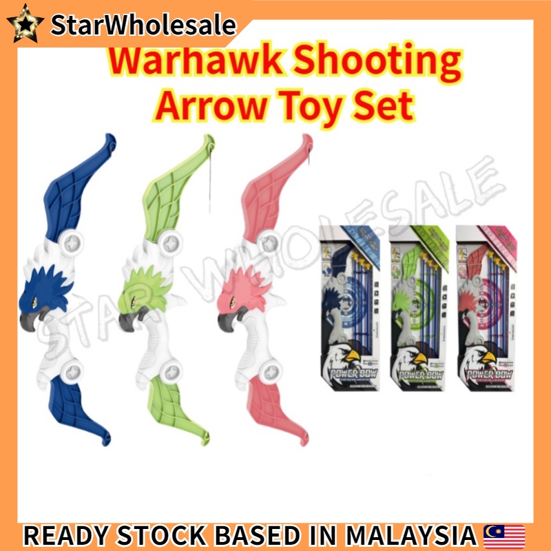Toy Kids Shooting Arrow Toy Set Warhawk Commando Folding Bow and Arrow ...