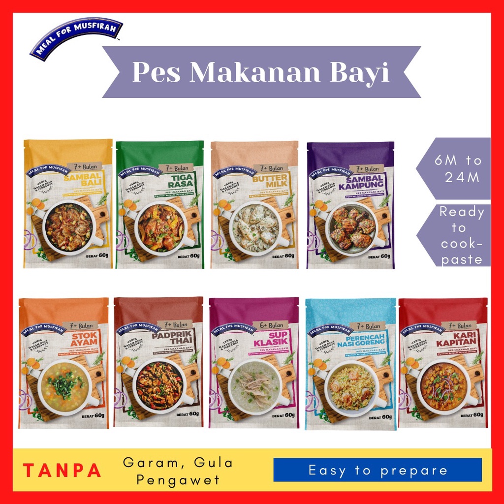 Meal for Musfirah BABY MEAL / BABY FOOD READY TO COOK/ Pes Makanan Bayi ...