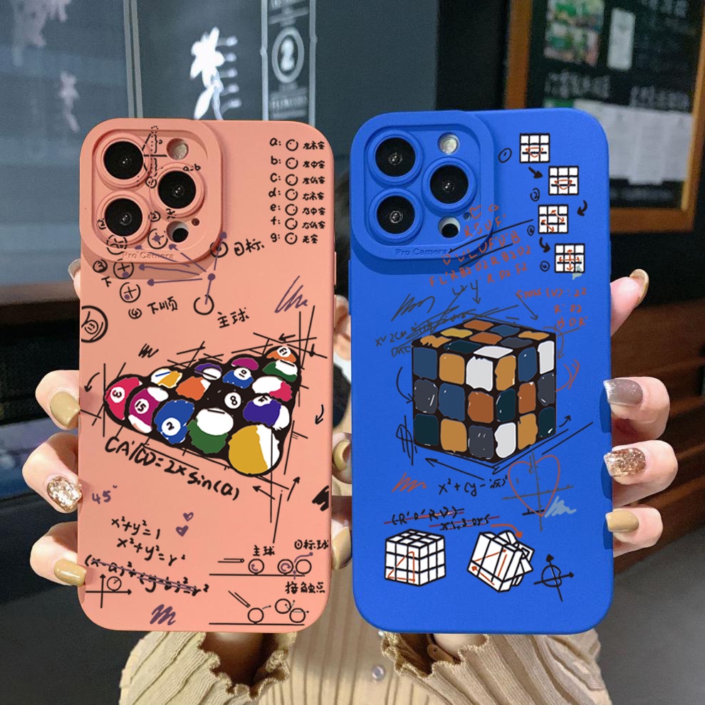 for iPhone 14 Plus 13 Pro Max 12 iPhone 11 XR 8 7 SE 2022 Rubik's cube ...