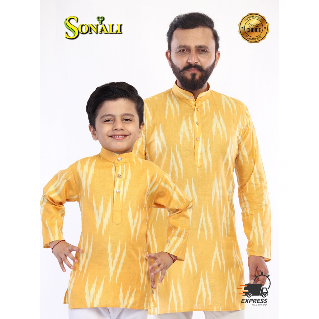 Sonali Premier Quality Father & Son Collections Men's Jippa and Boy's ...